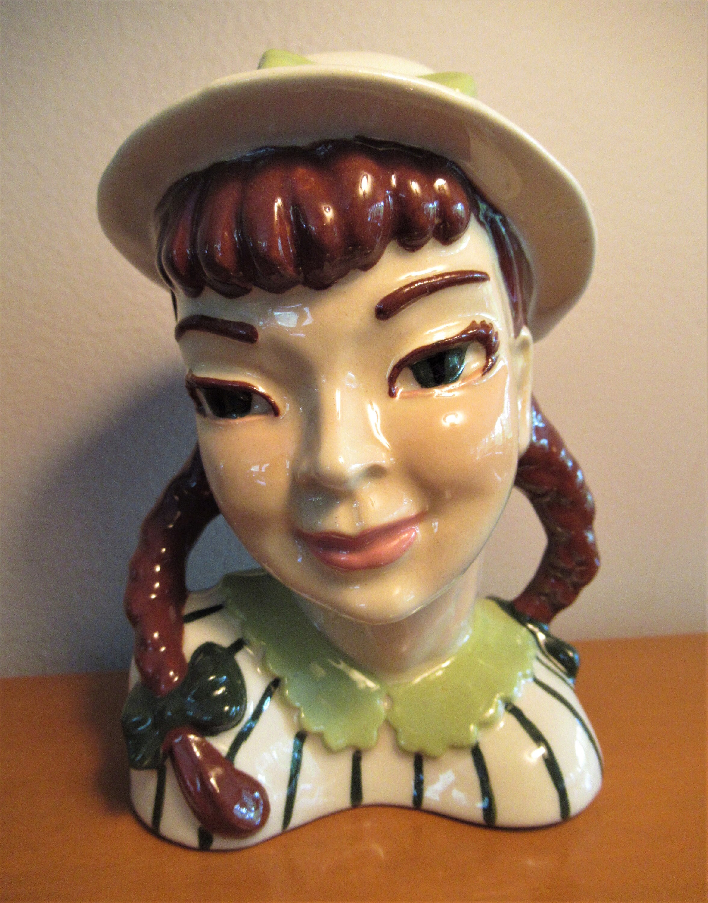 RARE Lady Head Vase, MINT Condition, becky Ceramic Arts Studio, RARE ...