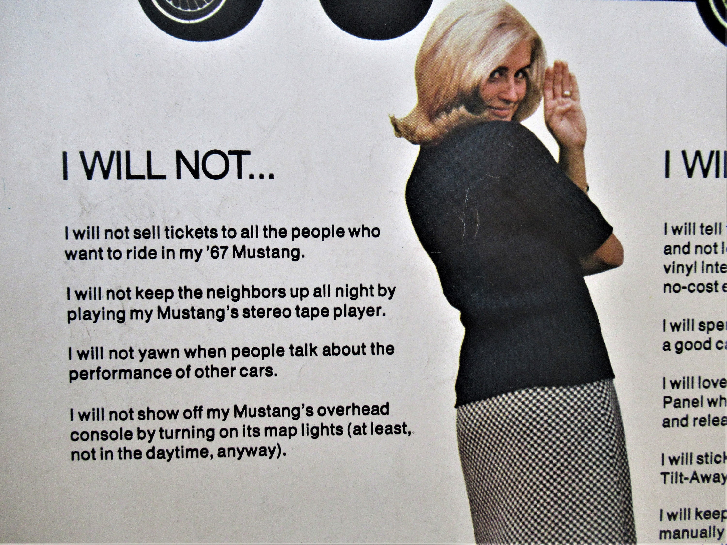 Vintage Magazine Ad, 1967 JFK LOOK Magazine Cover, Back Page Mustang Ad ...