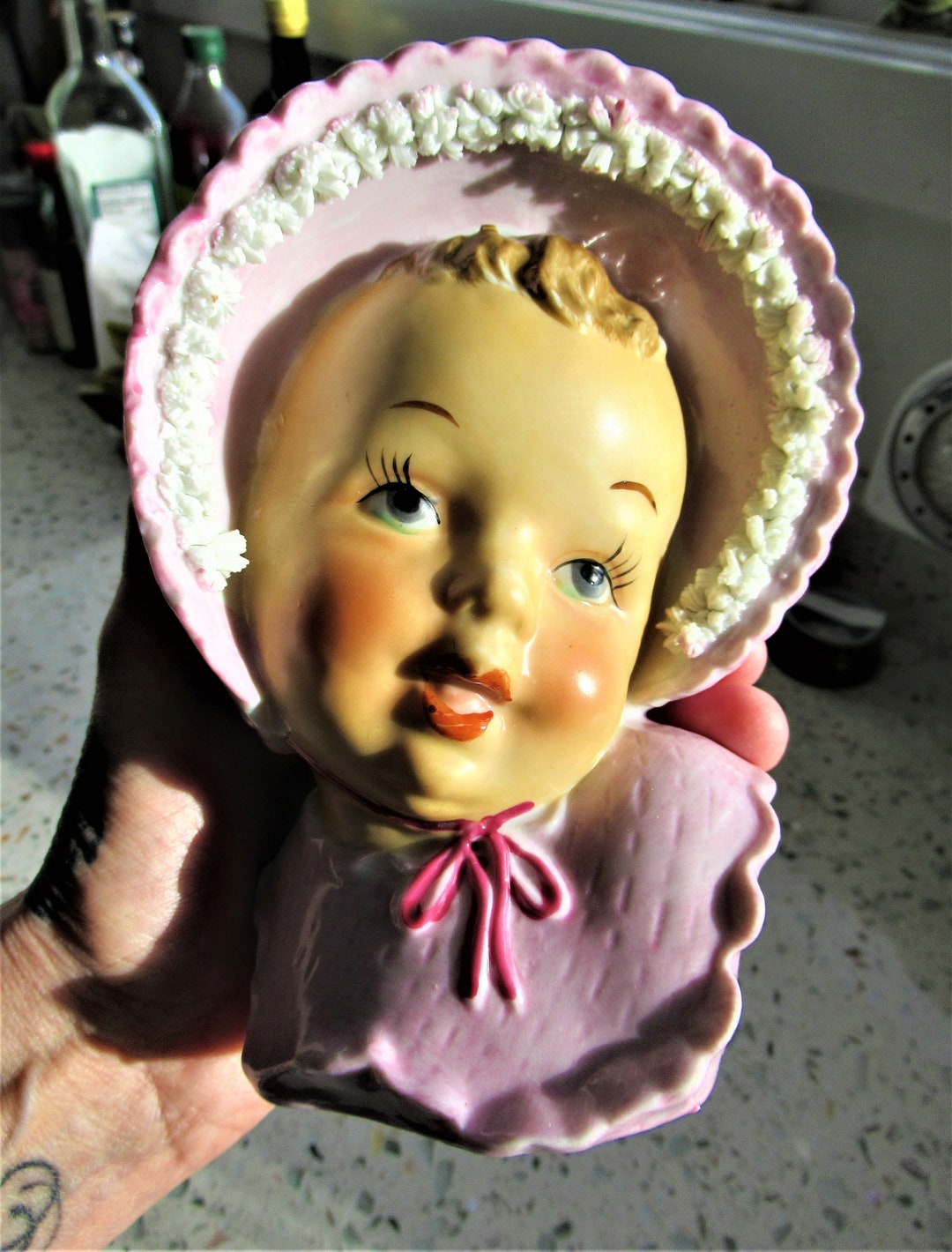 Lady Head Baby Vase MINT Condition Spaghettis Ceramic Best - Etsy