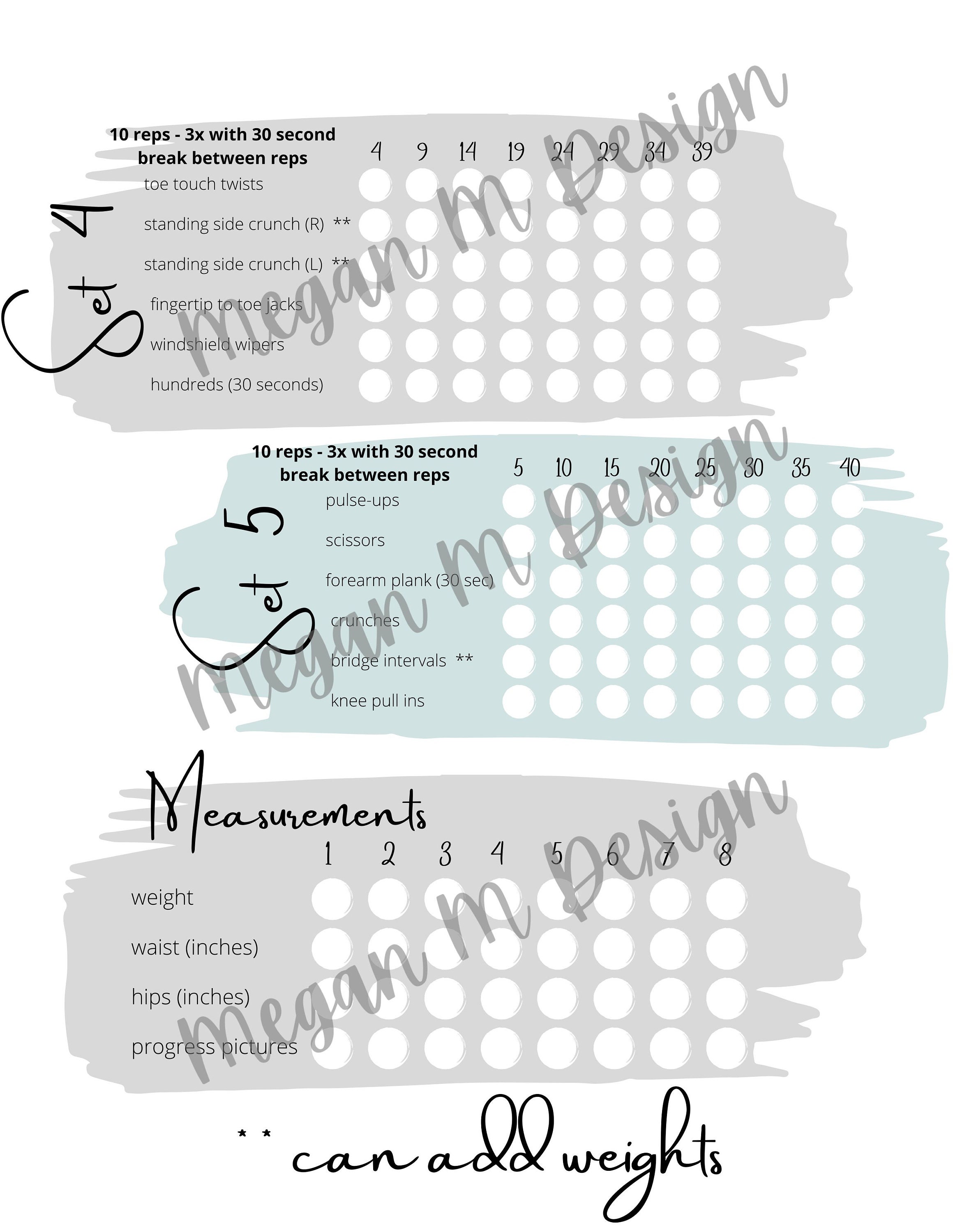 40 Day Challenge - Printable PDF - Etsy