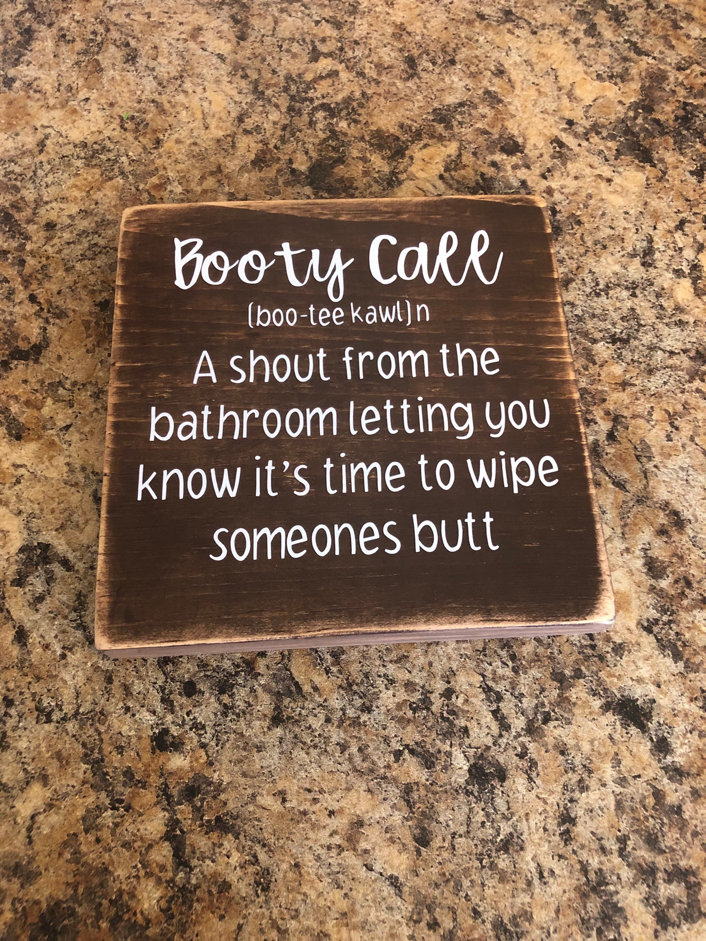 Booty Call Bathroom Sign - Etsy