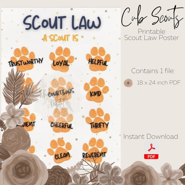 Cub Scout Printables - Etsy