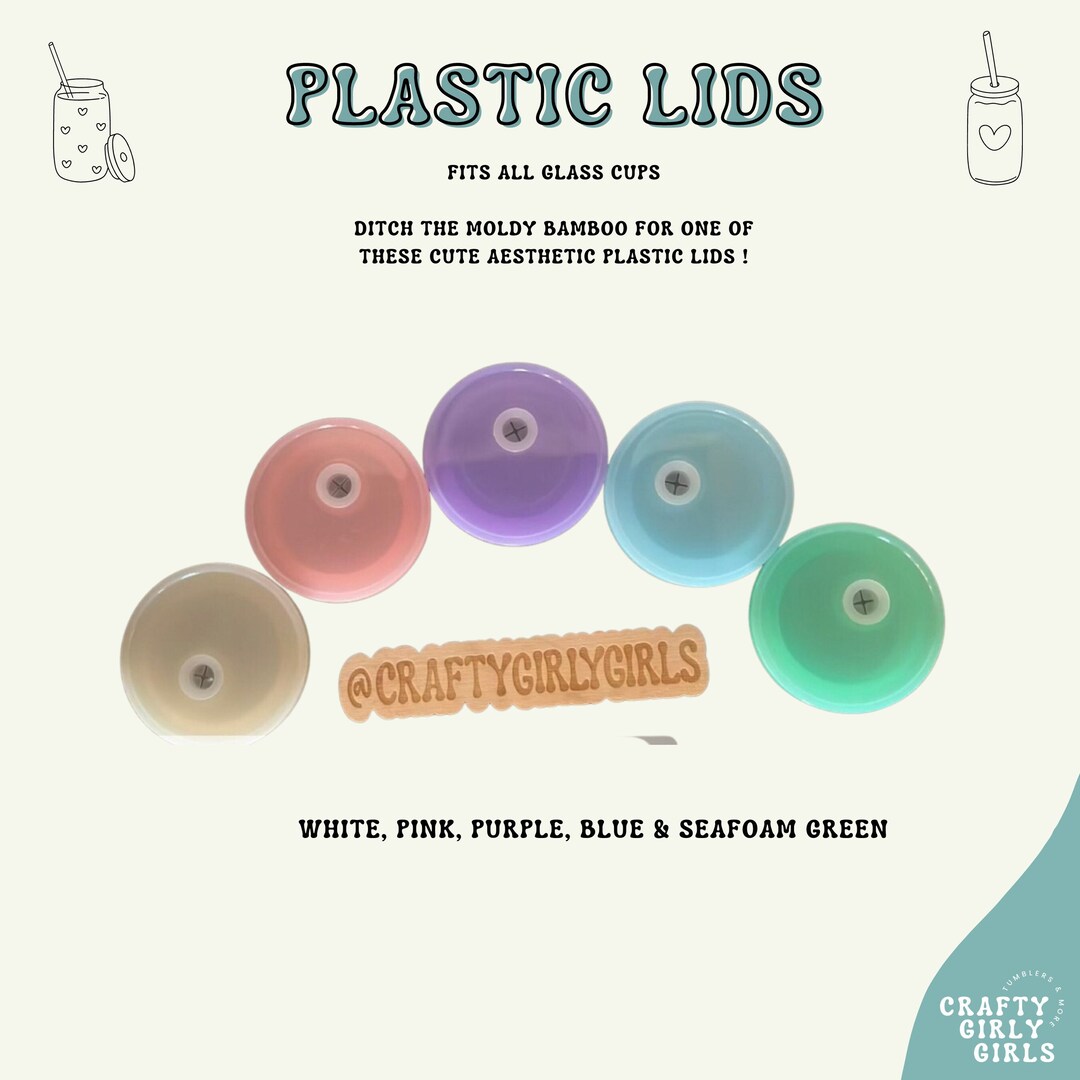 Plastic Libbey Glass Cup Lids, PLASTIC TUMBLER LID. 4 Colors - Etsy