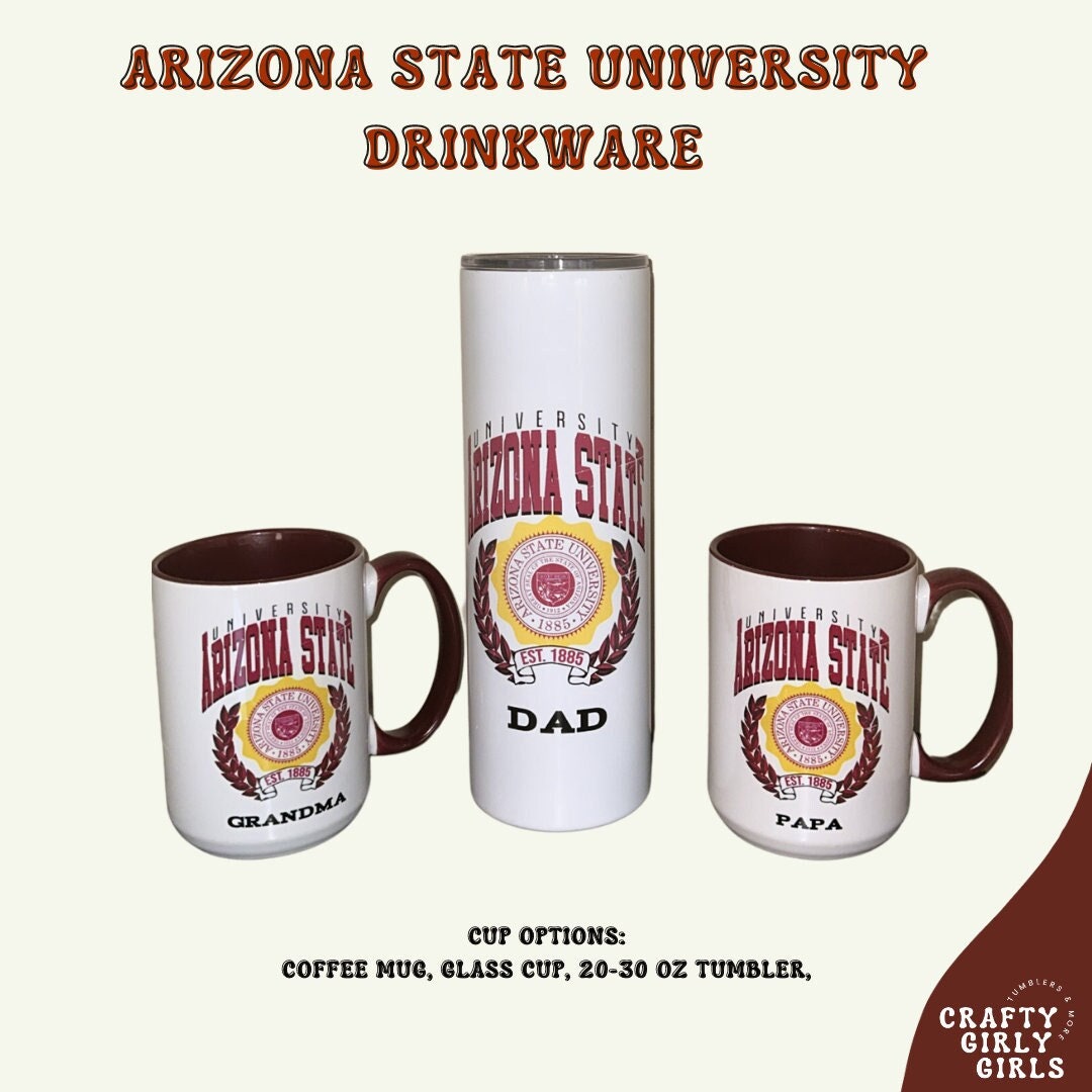 Arizona State University Drinkware ASU College Mom Dad - Etsy