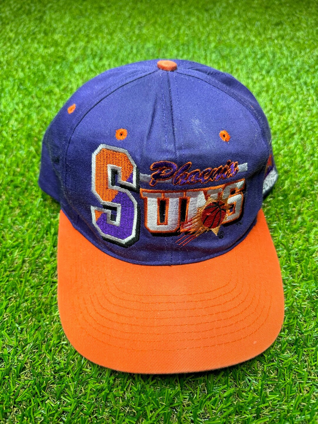 VTG Phoenix Suns "s" Logo AJD NBA Purple Orange Snapback Hat - Etsy