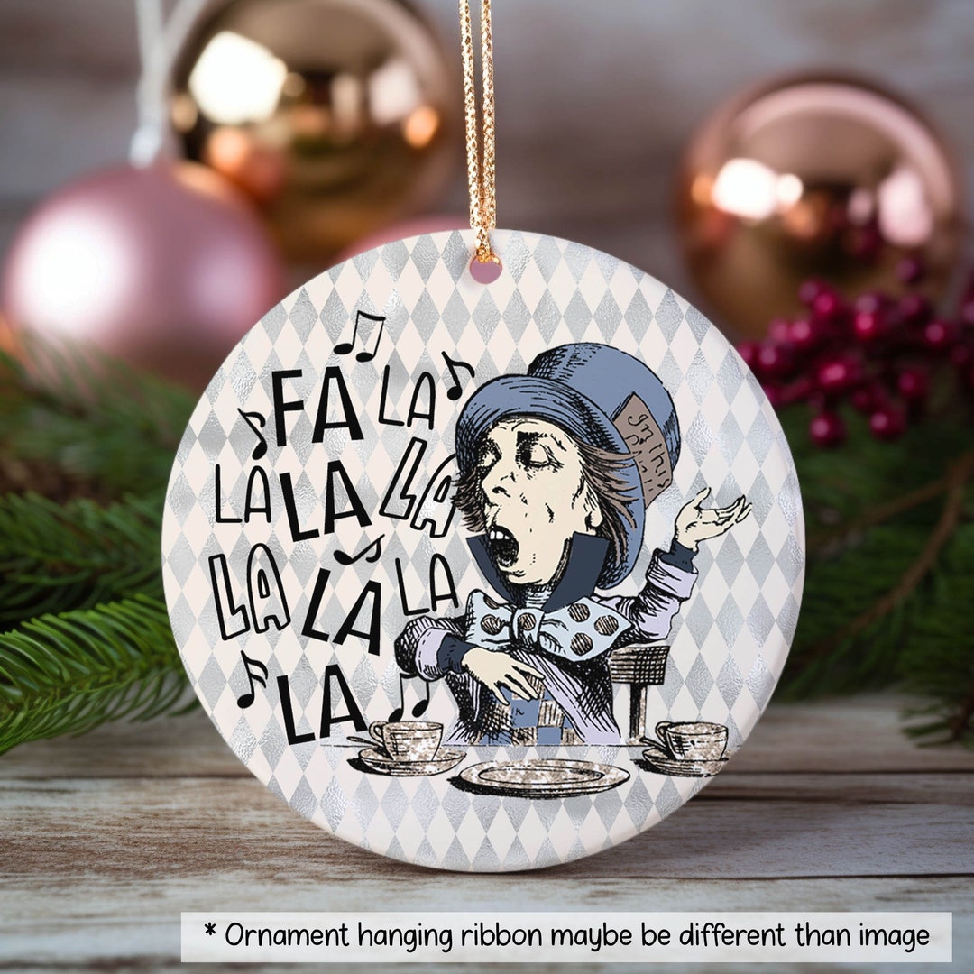 Custom Mad Hatter Christmas Ornament: Alice in Wonderland Holiday Decor ...