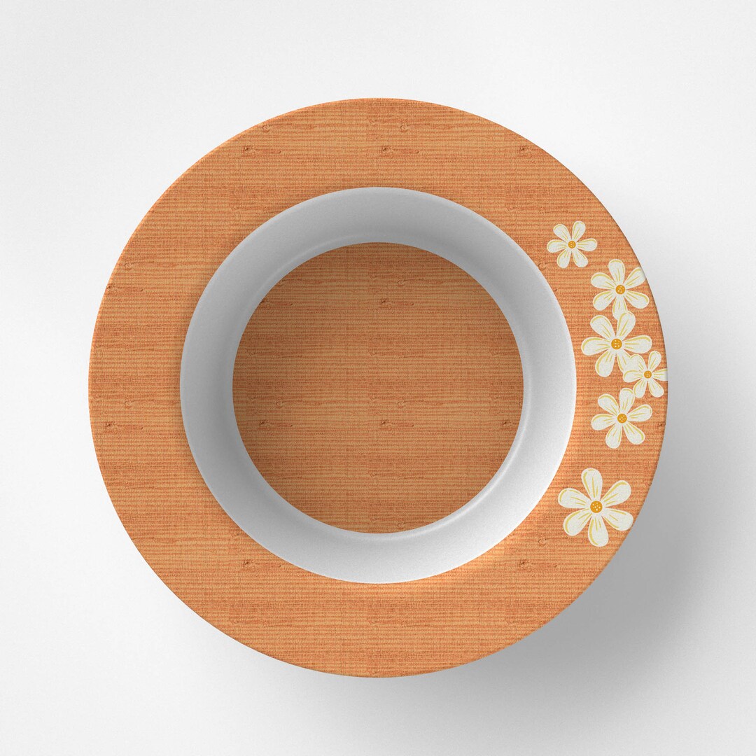 Mid Century Tiki Bowl: Tropical Flower Decoware Polymer Dinnerware - Etsy