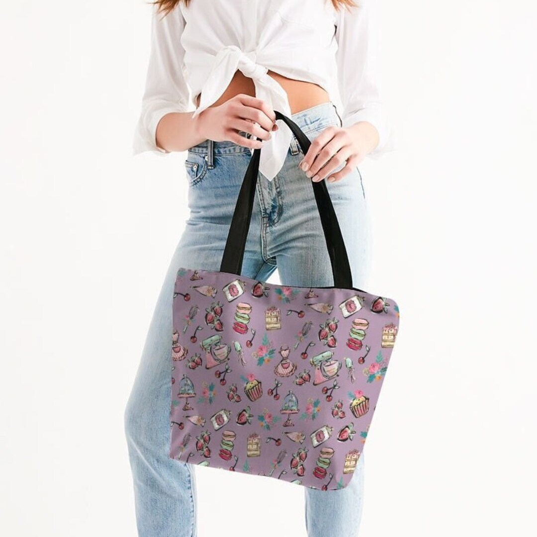 Gift for Baker Tote Bag Baking Aesthetic Handbag Sweet Treats Pastry ...