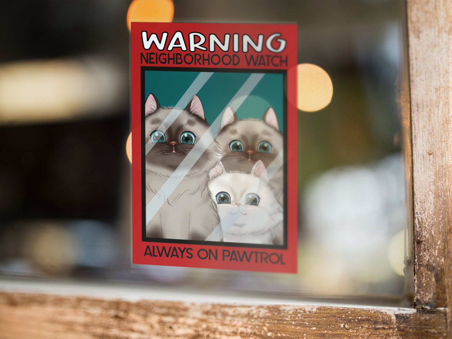 Ragdoll Cat Window Cling Siamese Cat Sticker Cat Mom Gift - Etsy