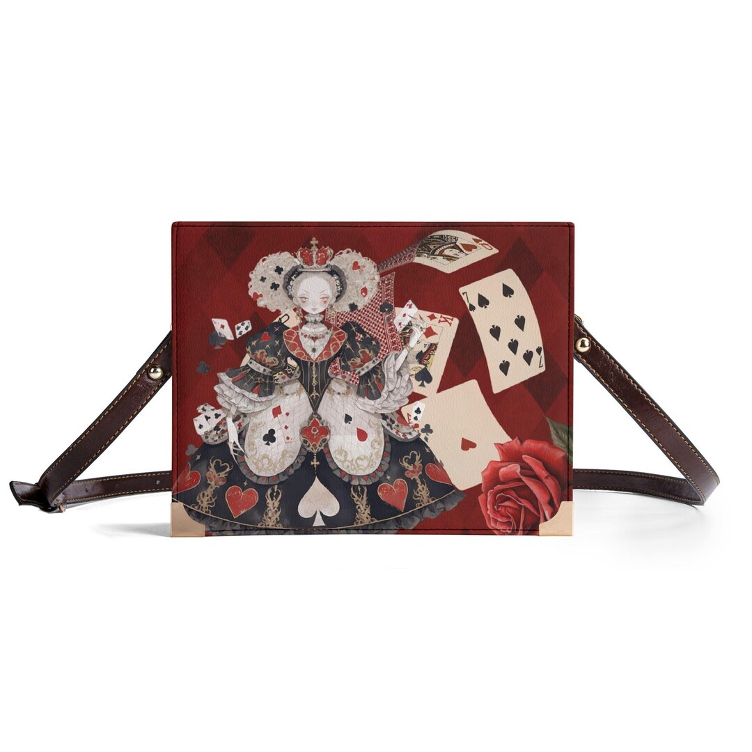 Book Purse, Alice in Wonderland Storybook Handbag, Whimsical Queen ...