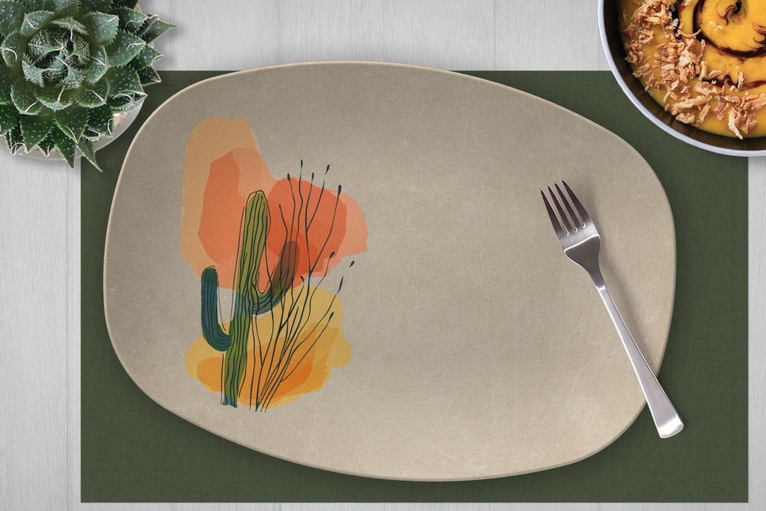 Saguaro Cactus Serving Platter Southwest Desert Aesthetic Charcuterie ...