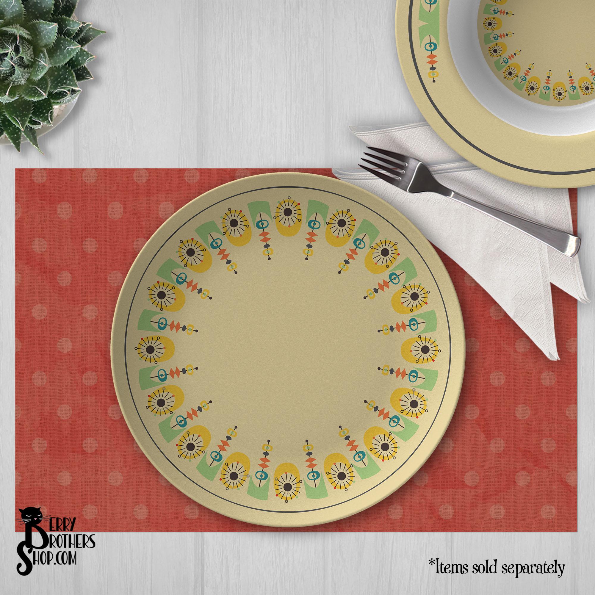 Mid Century Modern Dinner Plate 1950s Abstract Atomic Dish - Etsy