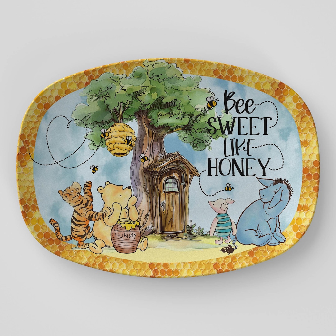 Classic Winnie the Pooh Serving Platter, Bee Sweet Like Honey ...