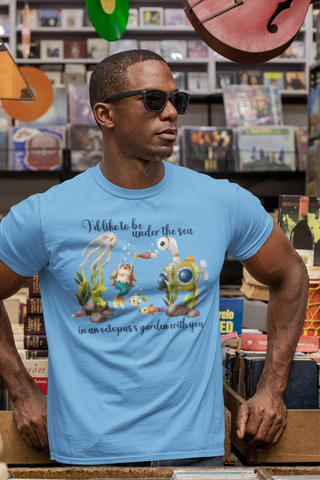 Octopus Garden Tshirt Whimsical Mermaid Under the Sea Shirt Ocean ...