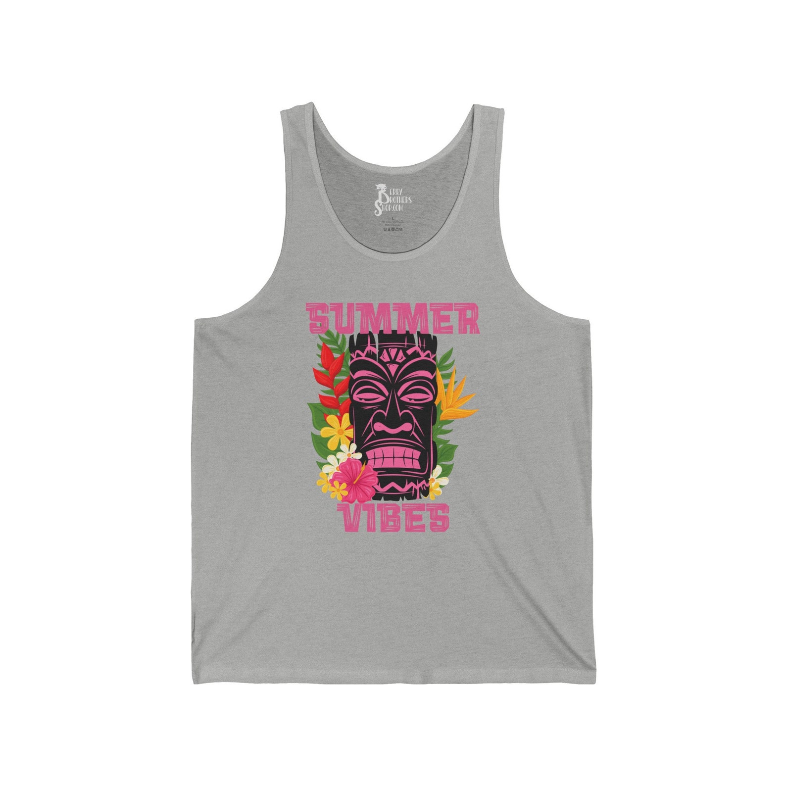 Summer Vibes Tank Top Retro Tiki Island Girl Gift Aesthetic Shirt ...