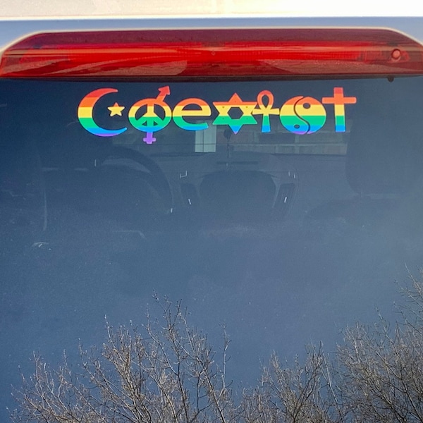 Coexist Sticker - Etsy