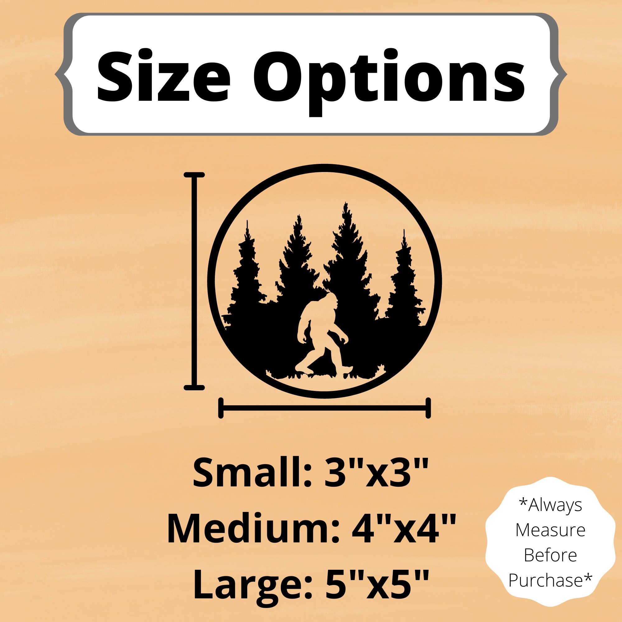 Bigfoot Forest Vinyl Decal Sasquatch Sticker Multiple - Etsy