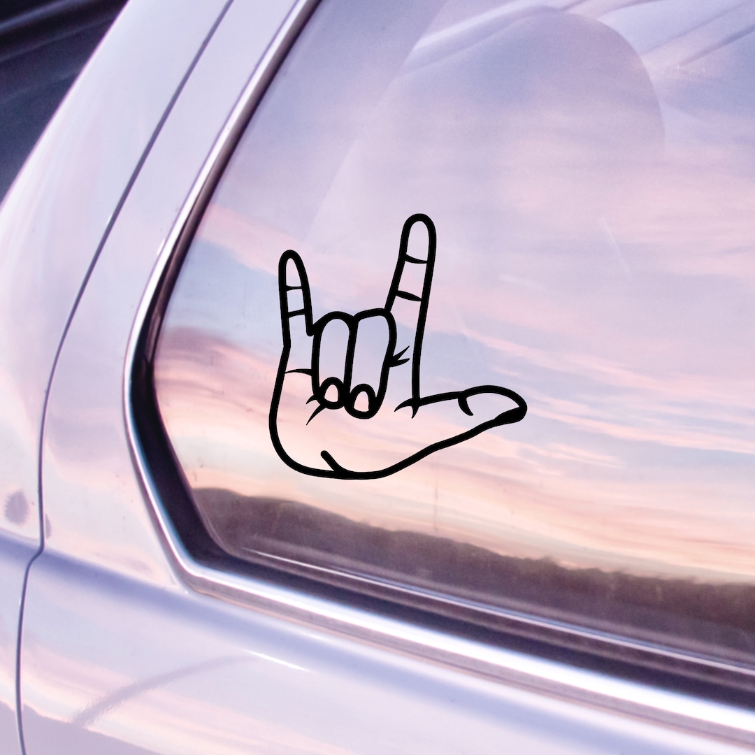 American Sign Language I Love You | ASL Decal | Multiple Colors ...