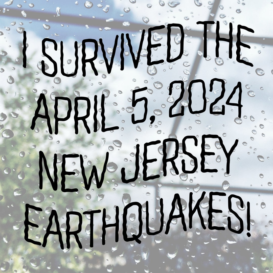 Goofy New Jersey Earthquake Vinyl Decal Funny Meme Sticker April 2024 ...