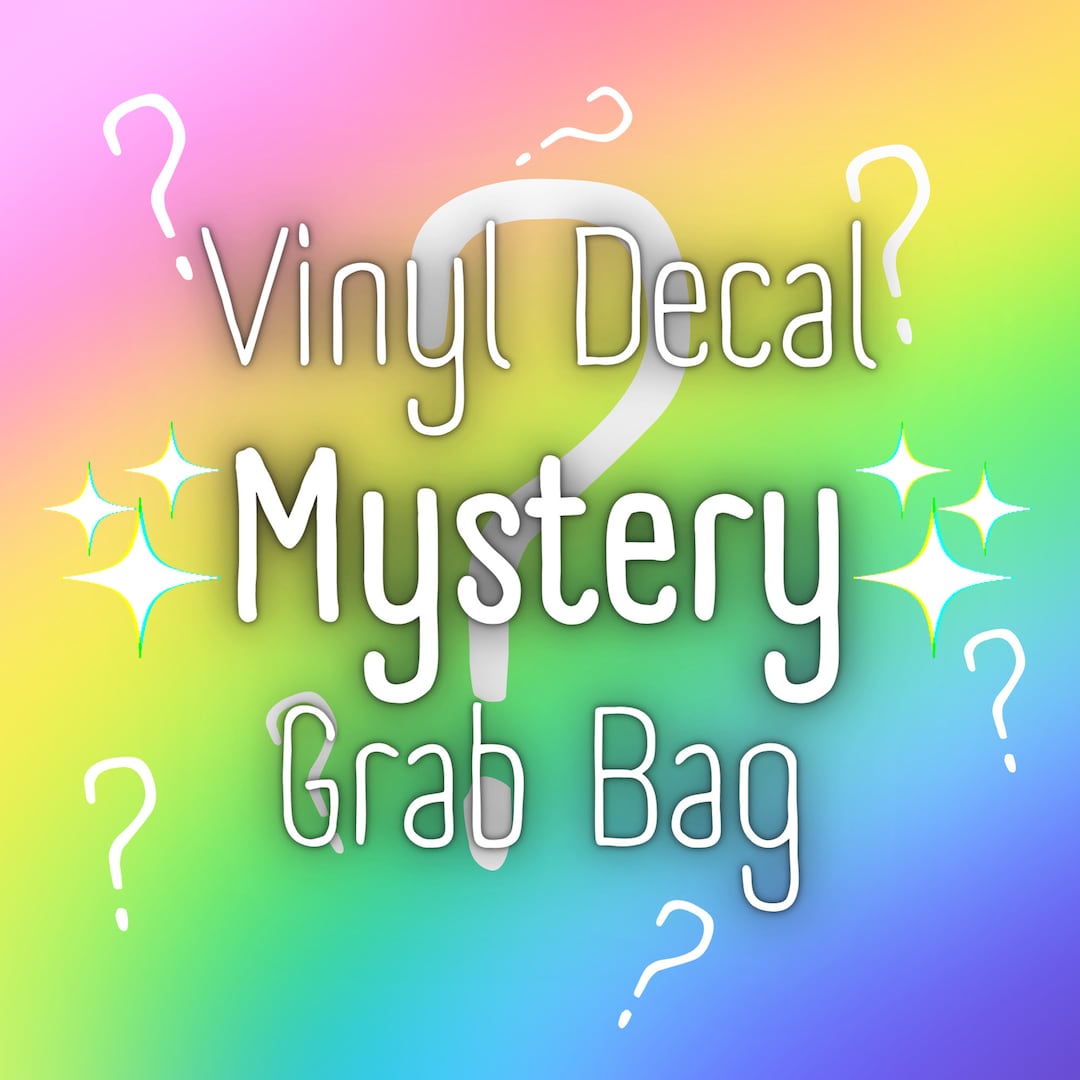 Sticker Mystery Grab Bag Vinyl Sticker Mystery Box Car - Etsy