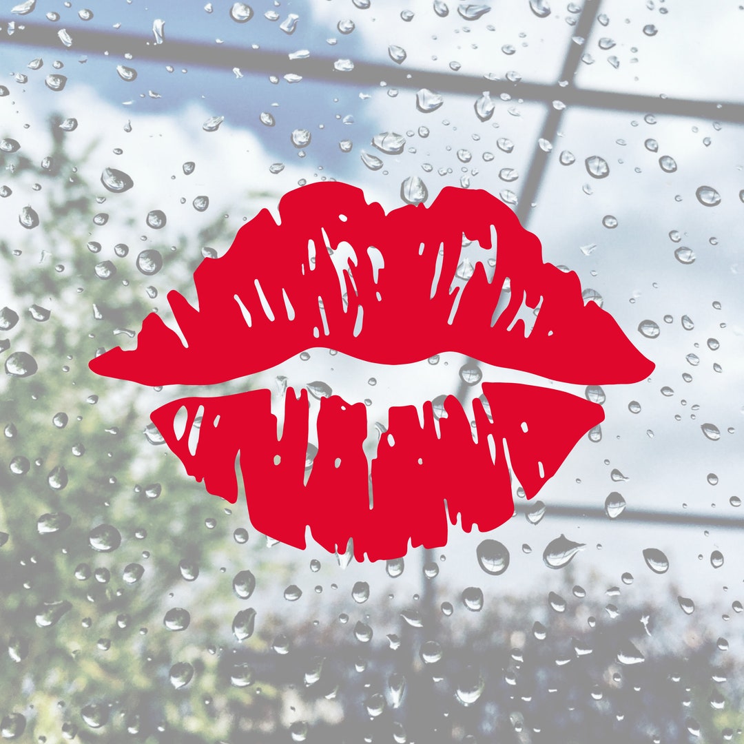 Kissing Lips Vinyl Decal | Multiple Colors Available - Etsy