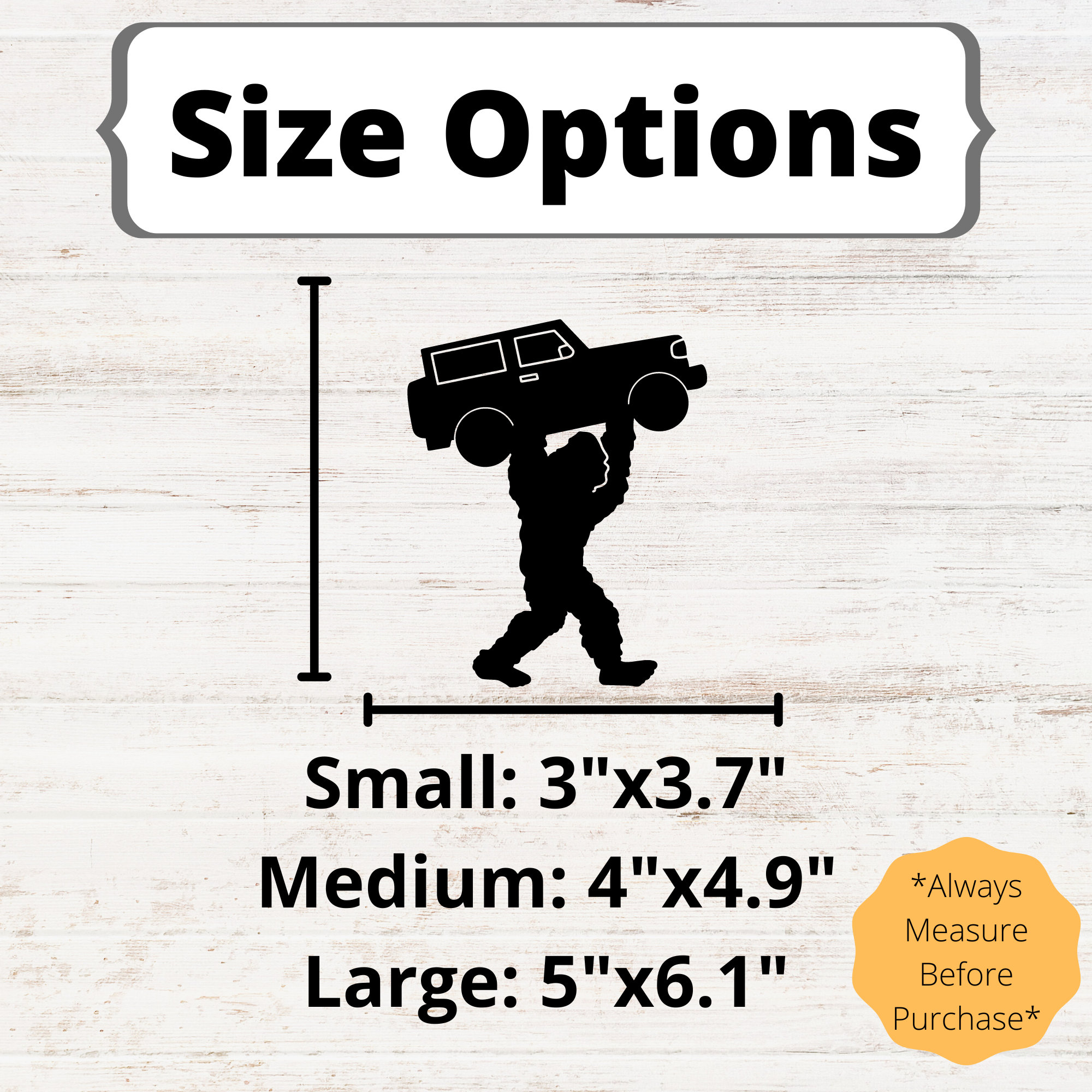 Bigfoot Throwing Car Vinyl Decal Sasquatch Sticker Easter - Etsy