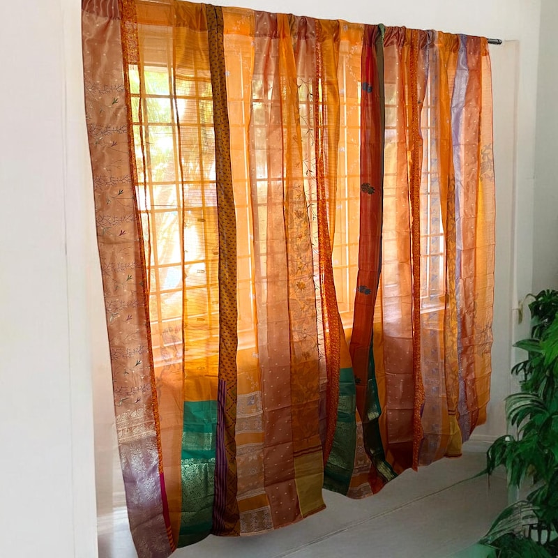 Curtains Indian Design - Etsy UK