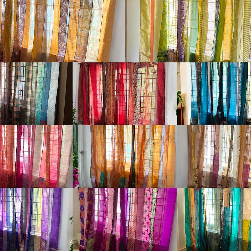 Silk Saree Curtain - Etsy