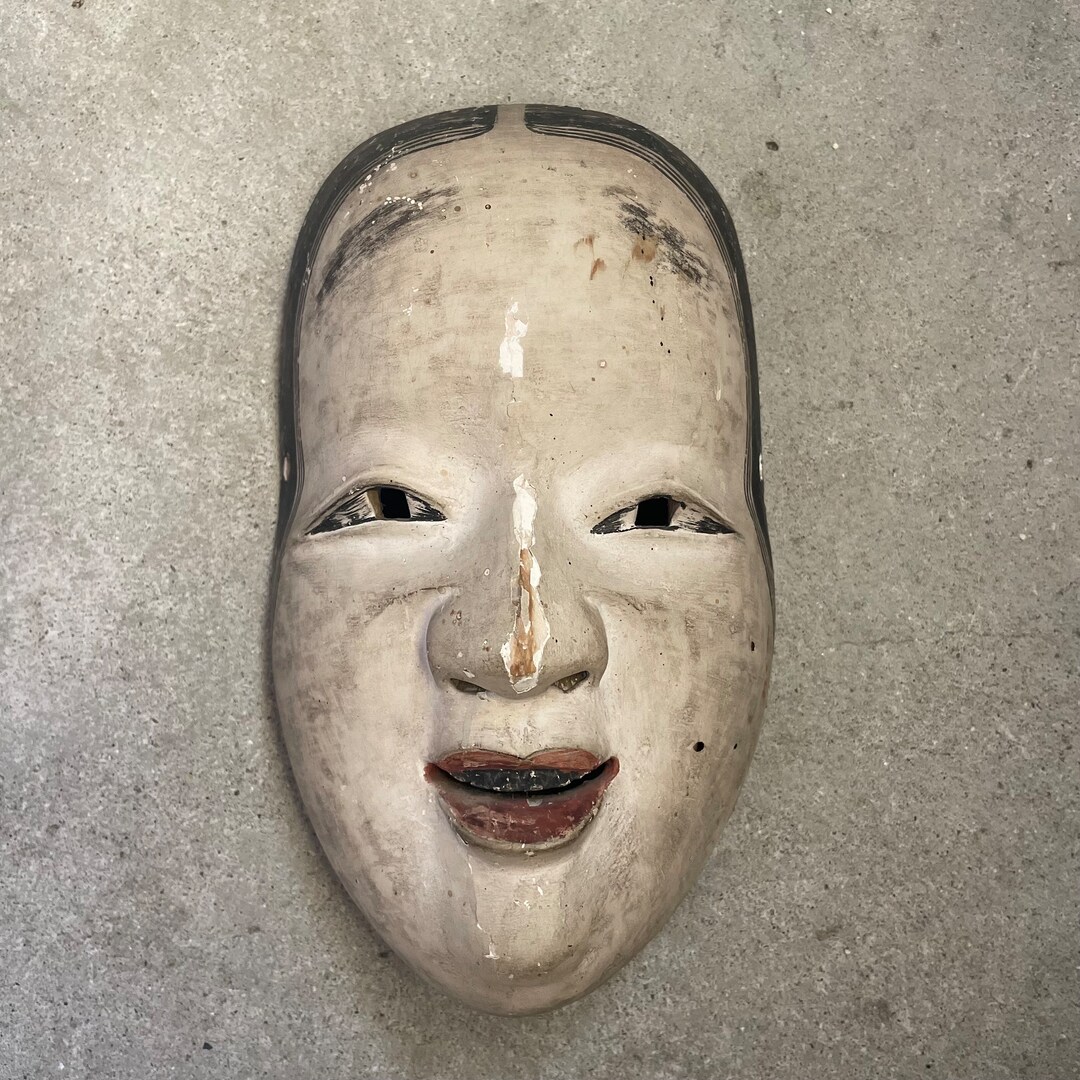 Japanese Noh Mask ko Omote - Etsy