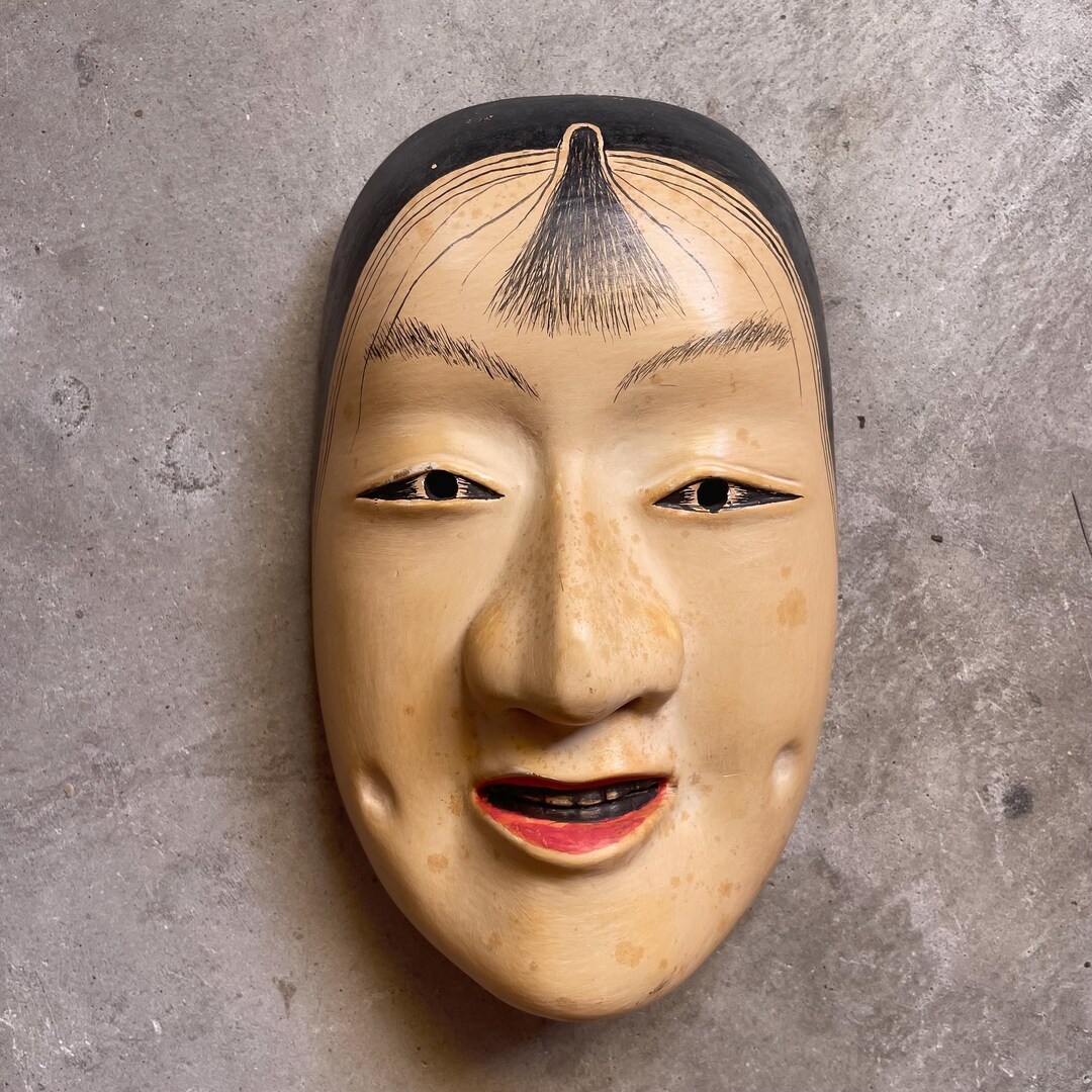 Japanese Noh Mask kasshiki - Etsy