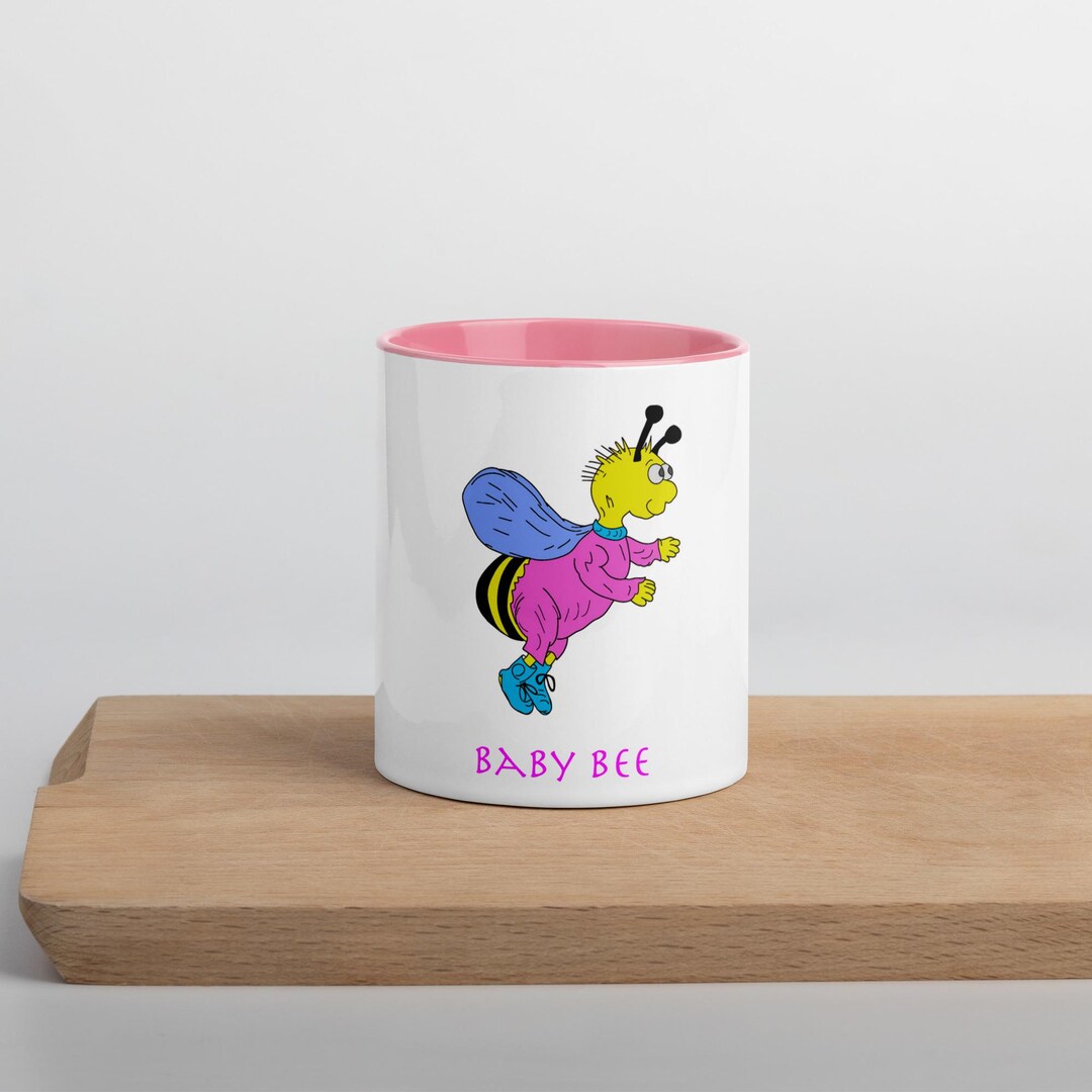 Baby Bee Pink Mug With Color Inside - Etsy