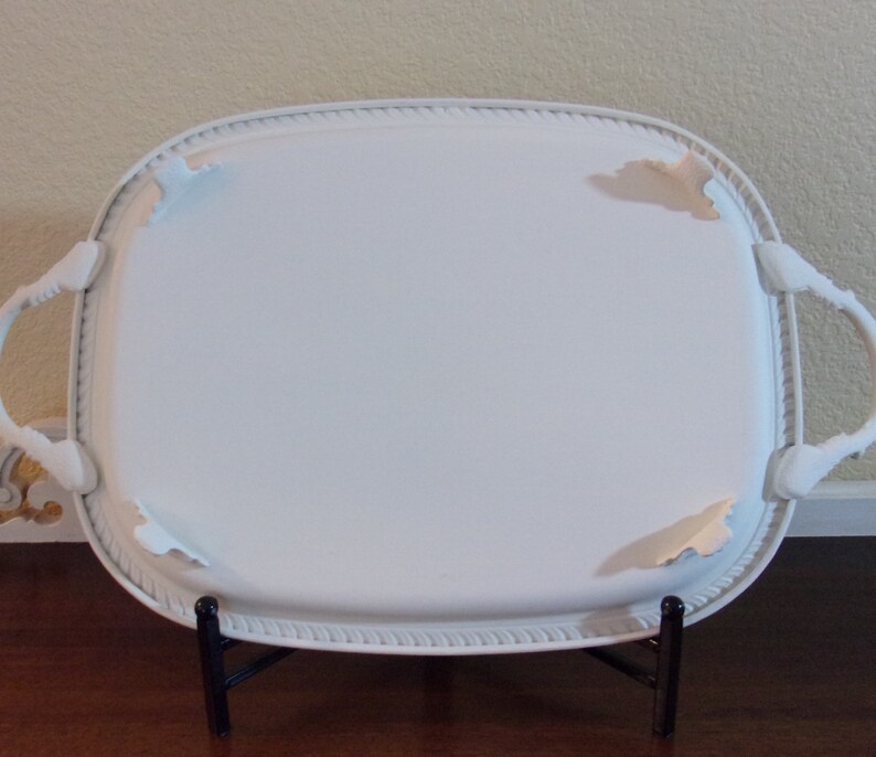 Hand Painted Silverplate Butler's Tray | Etsy