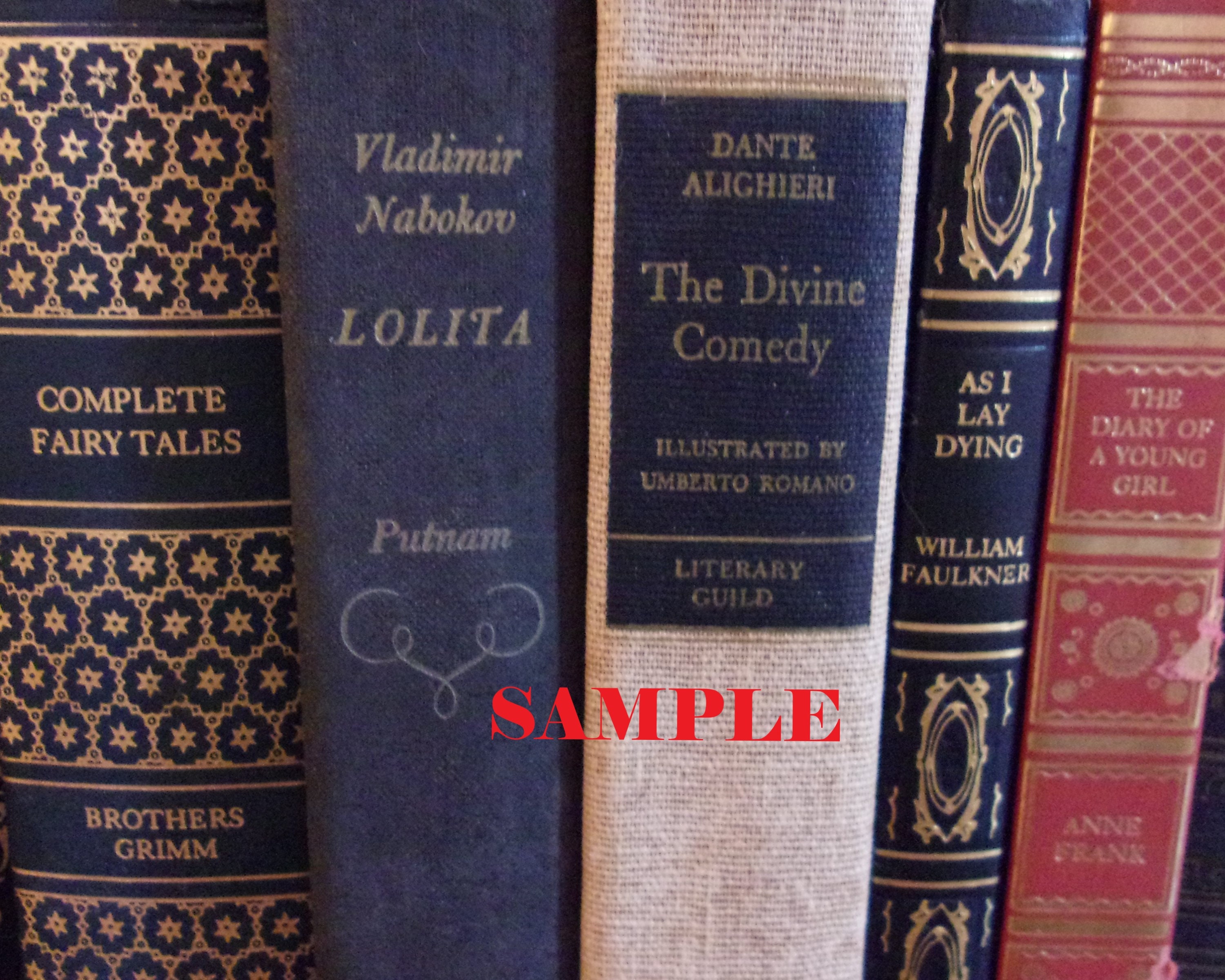 Vintage Books Classic Library Decor Various Titles/authors | Etsy