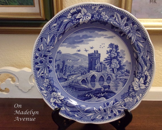 Spode Blue Room Collection Blue and White Transferware 10.5 - Etsy