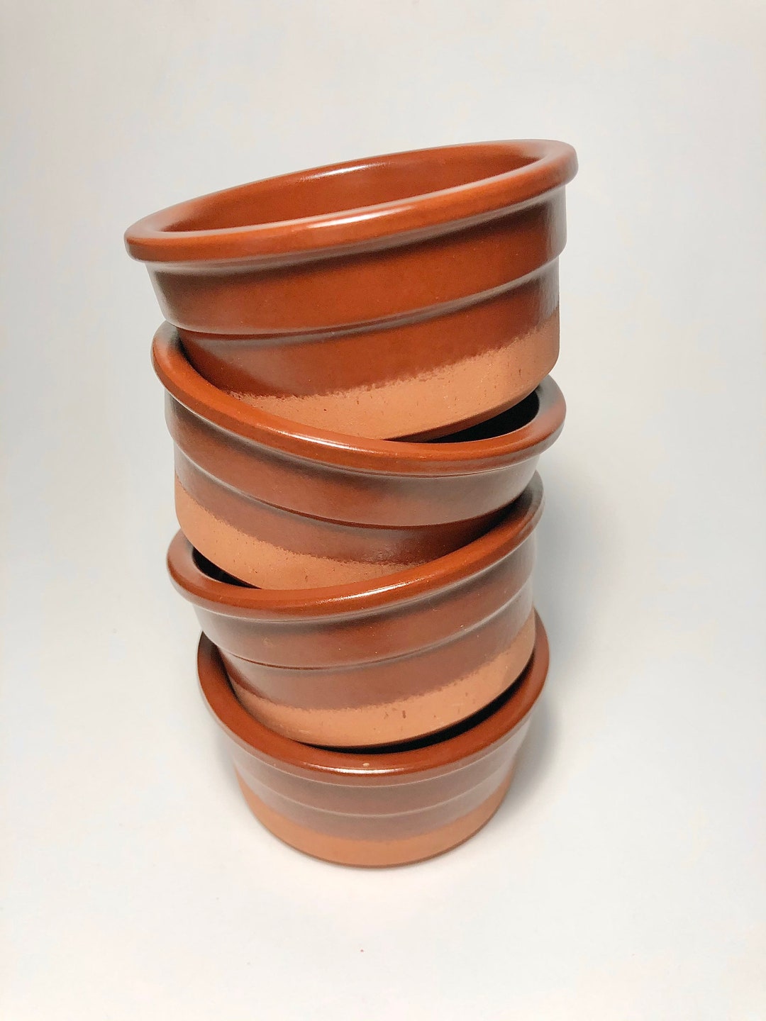 Vintage CERMER Ramekin Glazed Dishes, Flan Dishes, Snack Dishes, Dip ...