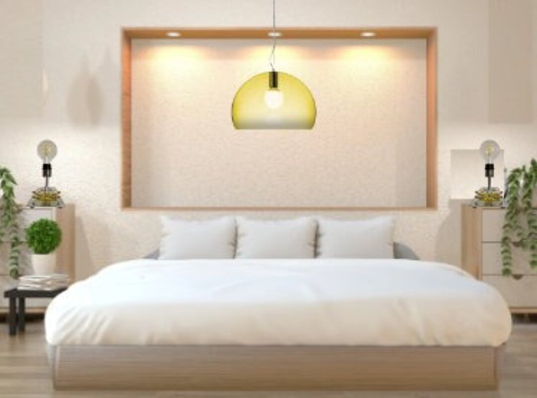 Vintage Bedside Table Lam. Chromed Brass and Lead Crystal Cubes. Retro ...