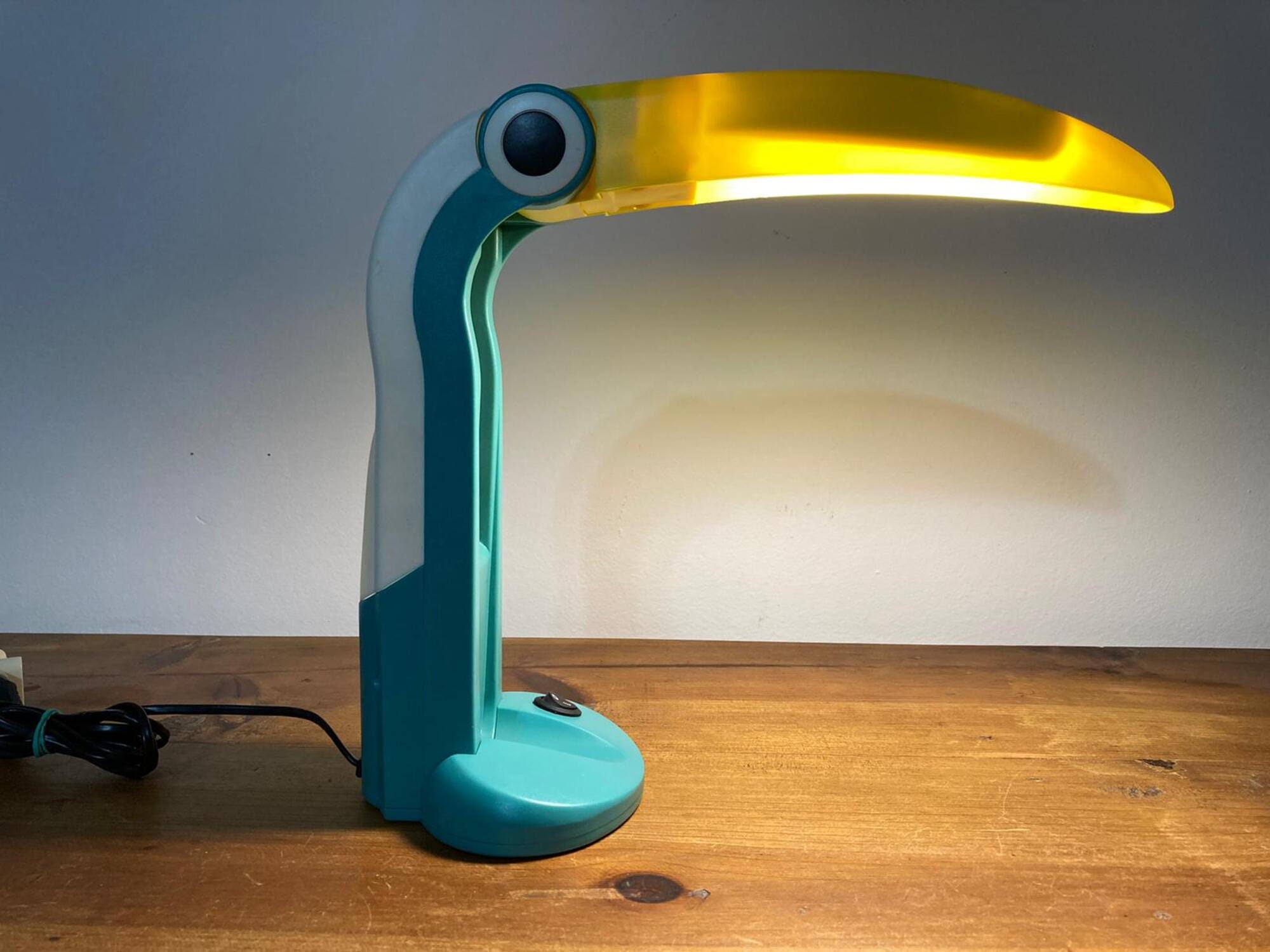 Rare Big Size Model Vintage Toucan Desk Lamp, 1980s Table Lamp, H.T ...