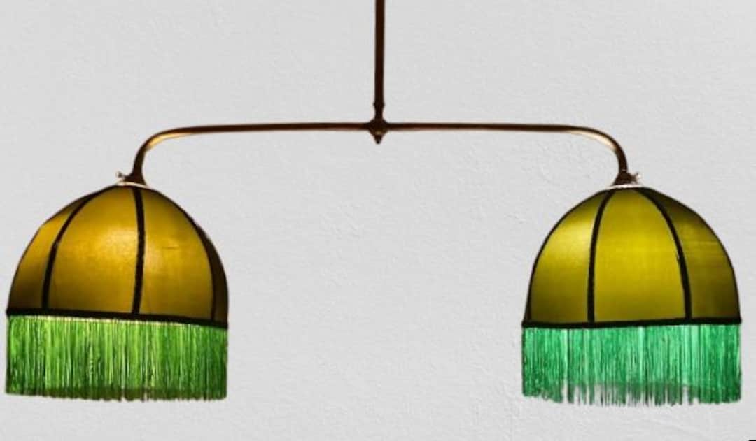 Vintage Billiard Style Lamp, Pool Table Lighting Fixture, Hanging ...