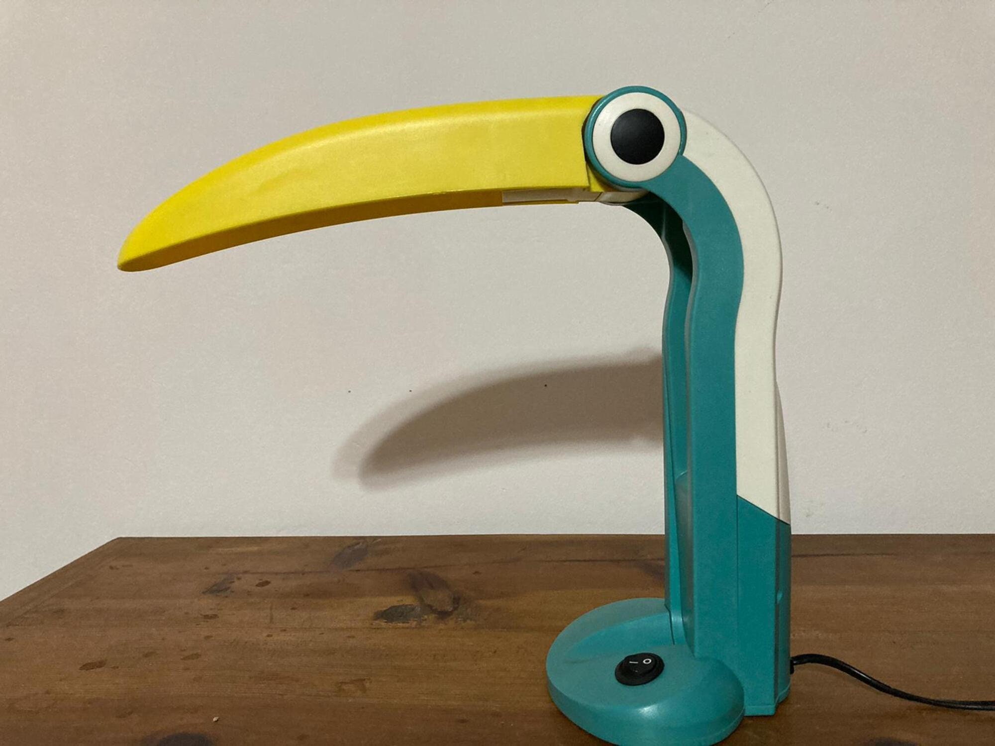 Rare Big Size Model Vintage Toucan Desk Lamp, 1980s Table Lamp, H.T ...