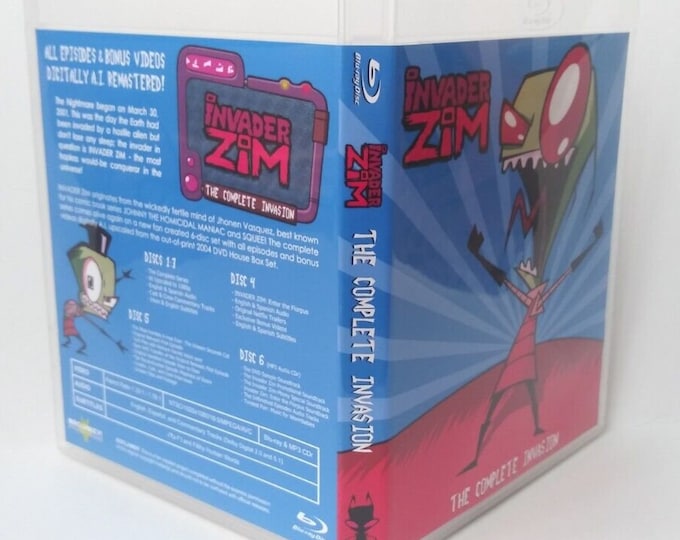 Invader Zim the Complete Series OOP DVD Custom Cover AI Upscale 1080p ...