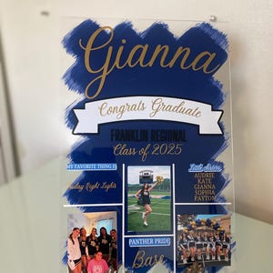 Custom Graduation Acrylic Sign: Senior Year Memories, Class of 2025 - Etsy