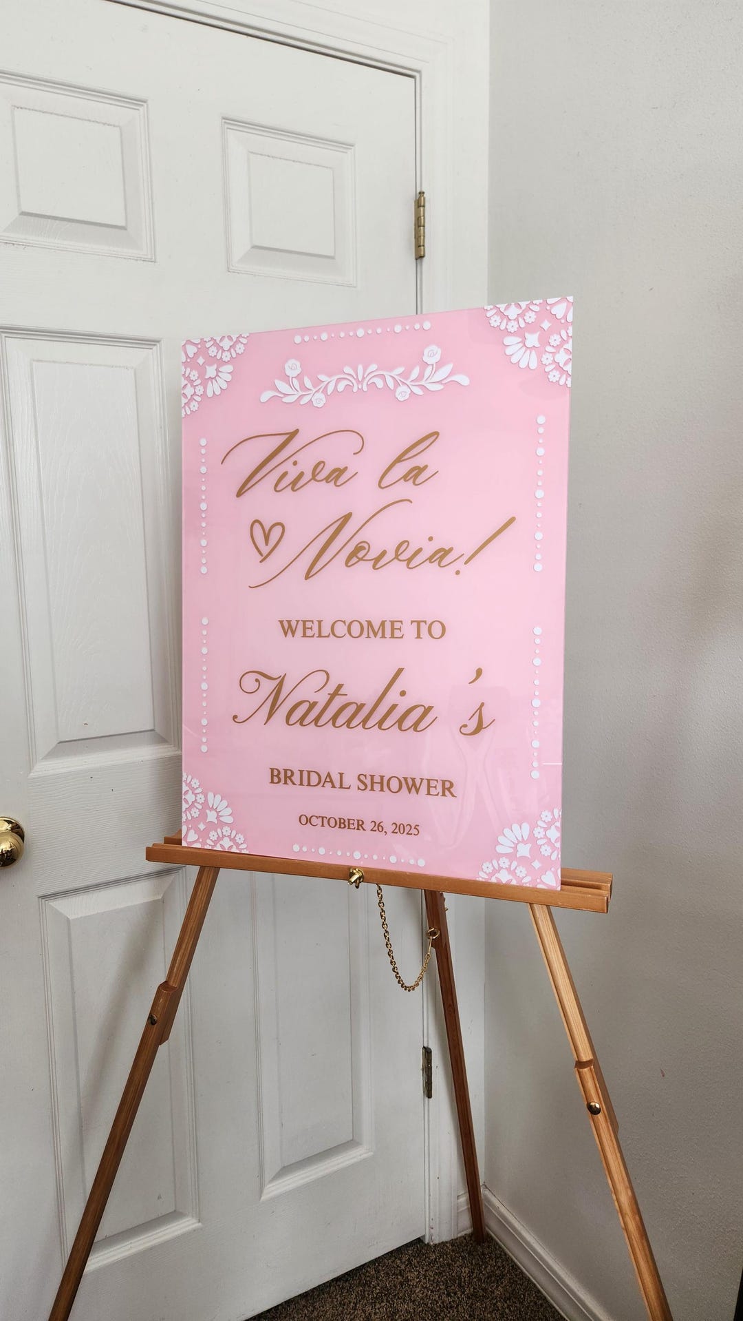 Personalized Viva La Novia Bridal Shower Acrylic Welcome Sign - Etsy