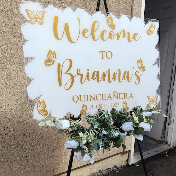 Custom Welcome Sign for Quinceanera - Etsy