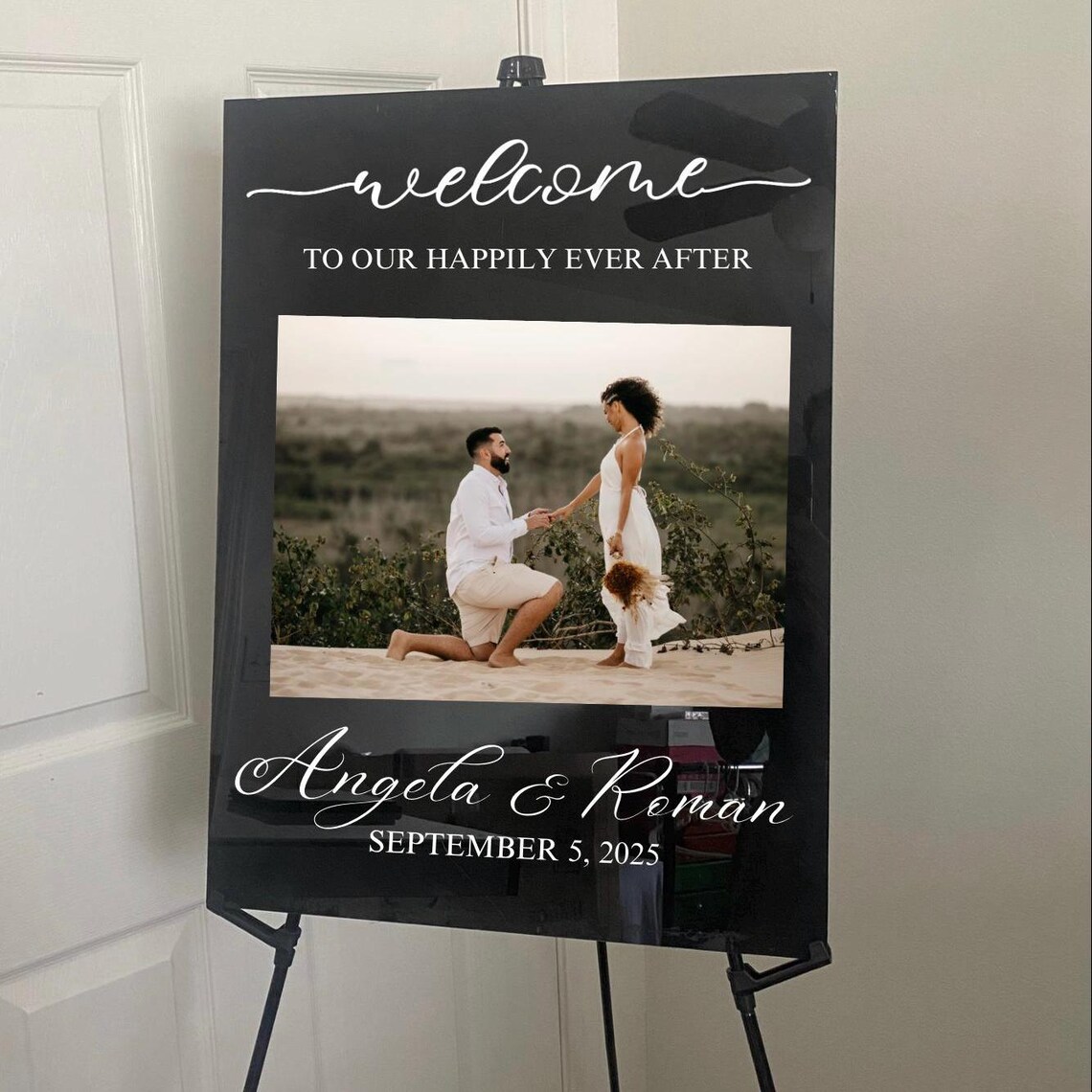 Personalized Acrylic Wedding Welcome Sign - Etsy