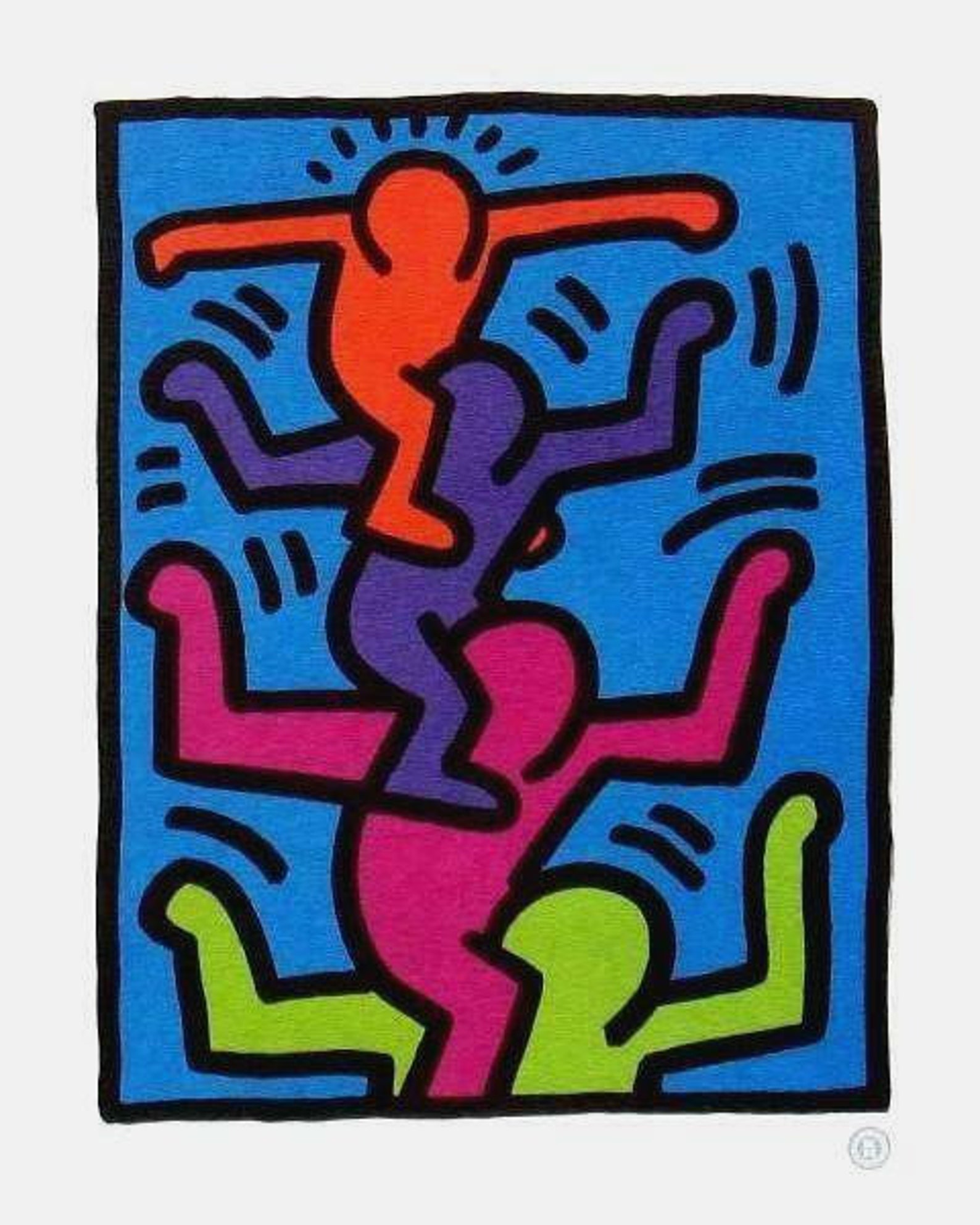 Stacked Figures, 1992 Offset Lithograph, Keith Haring - Etsy