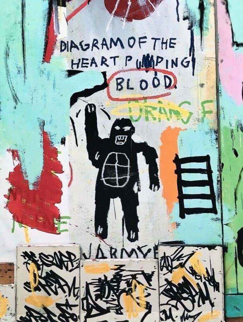 In Italian, Giclee Print, Jean-michel Basquiat - Etsy