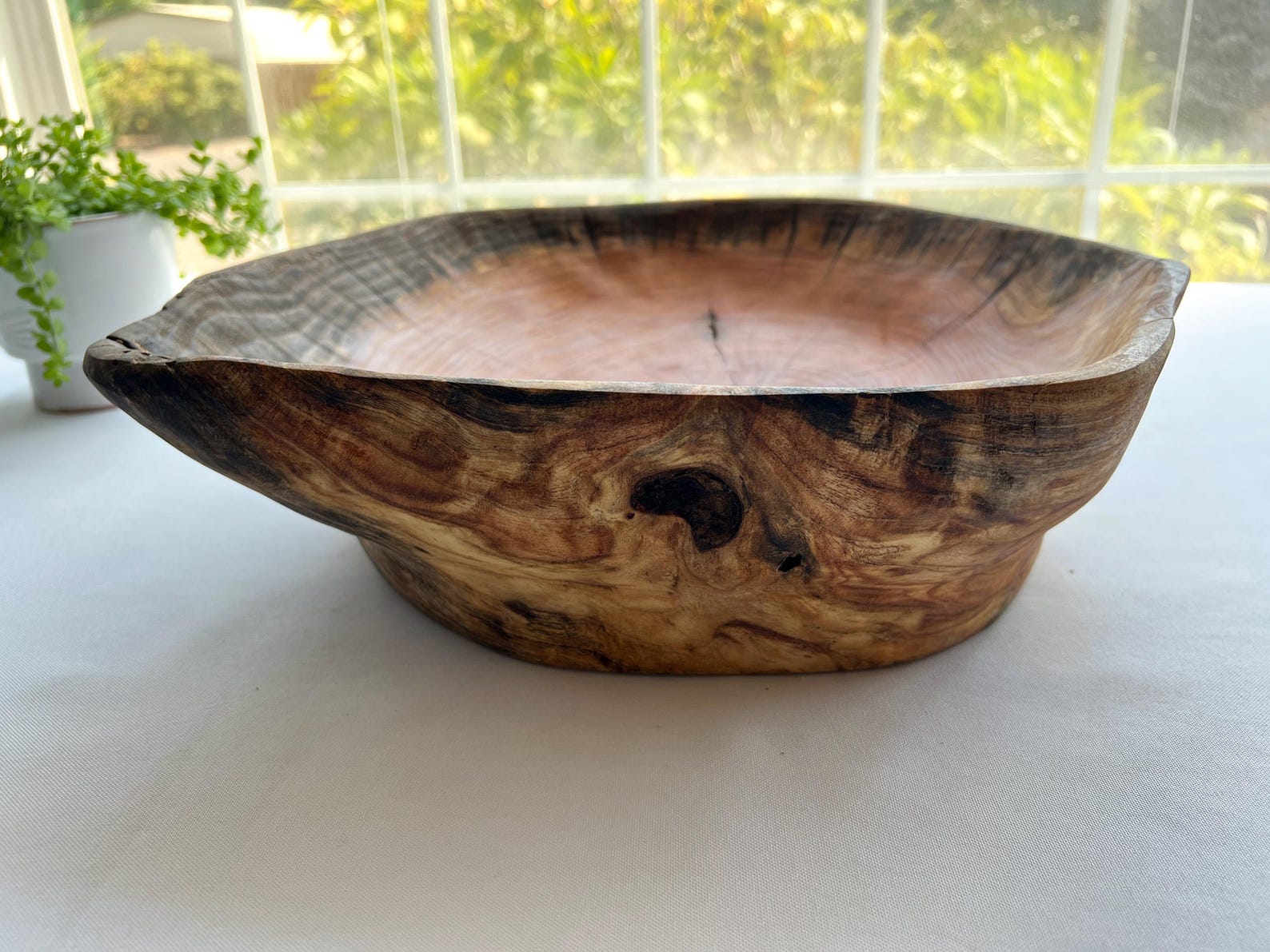 Honey Locust Bowl, 14 X 14 X 4, Valet Tray, Fruit Bowl, Asymmetrical ...