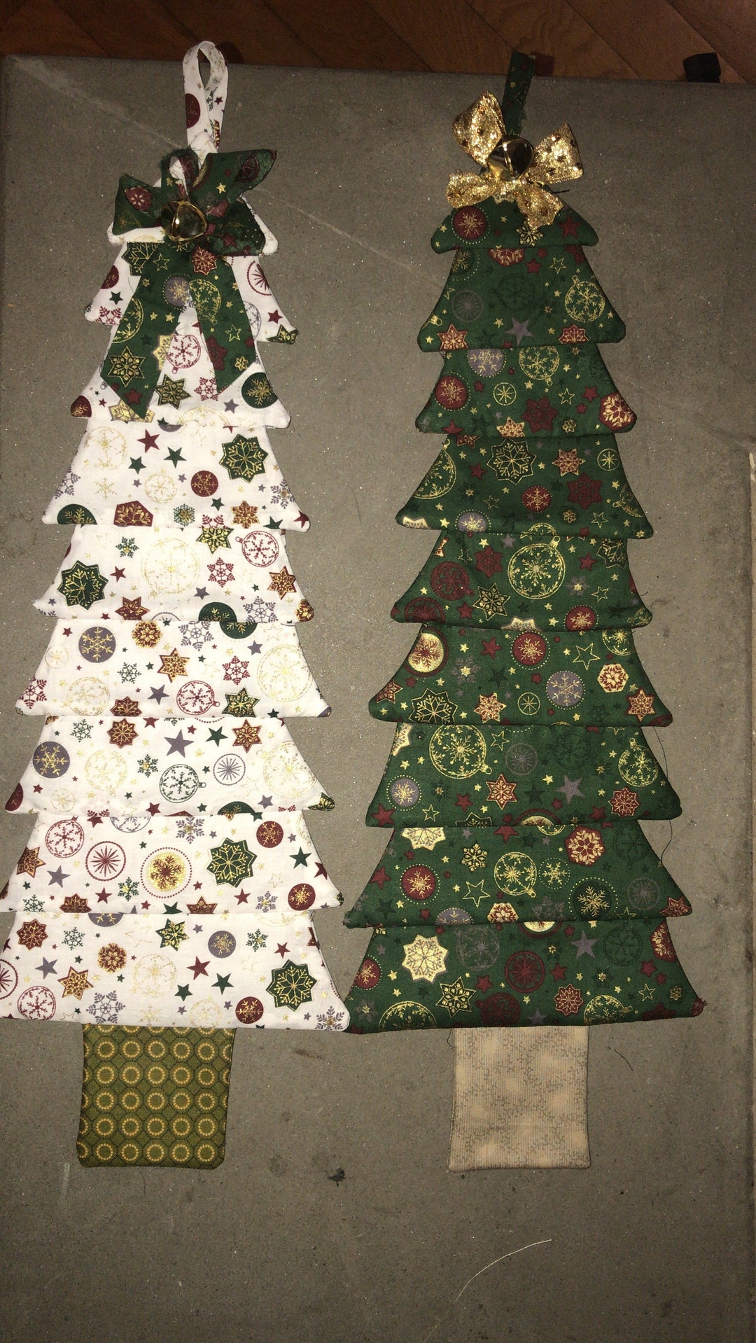 Handmade Patchwork Christmas Trees - Etsy