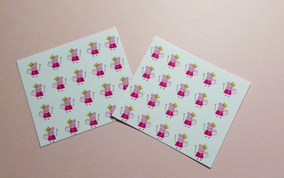 Peppa Pig Nail Decals Nail Art Peppa Pig Party Nails Peppa Pig Nails ...