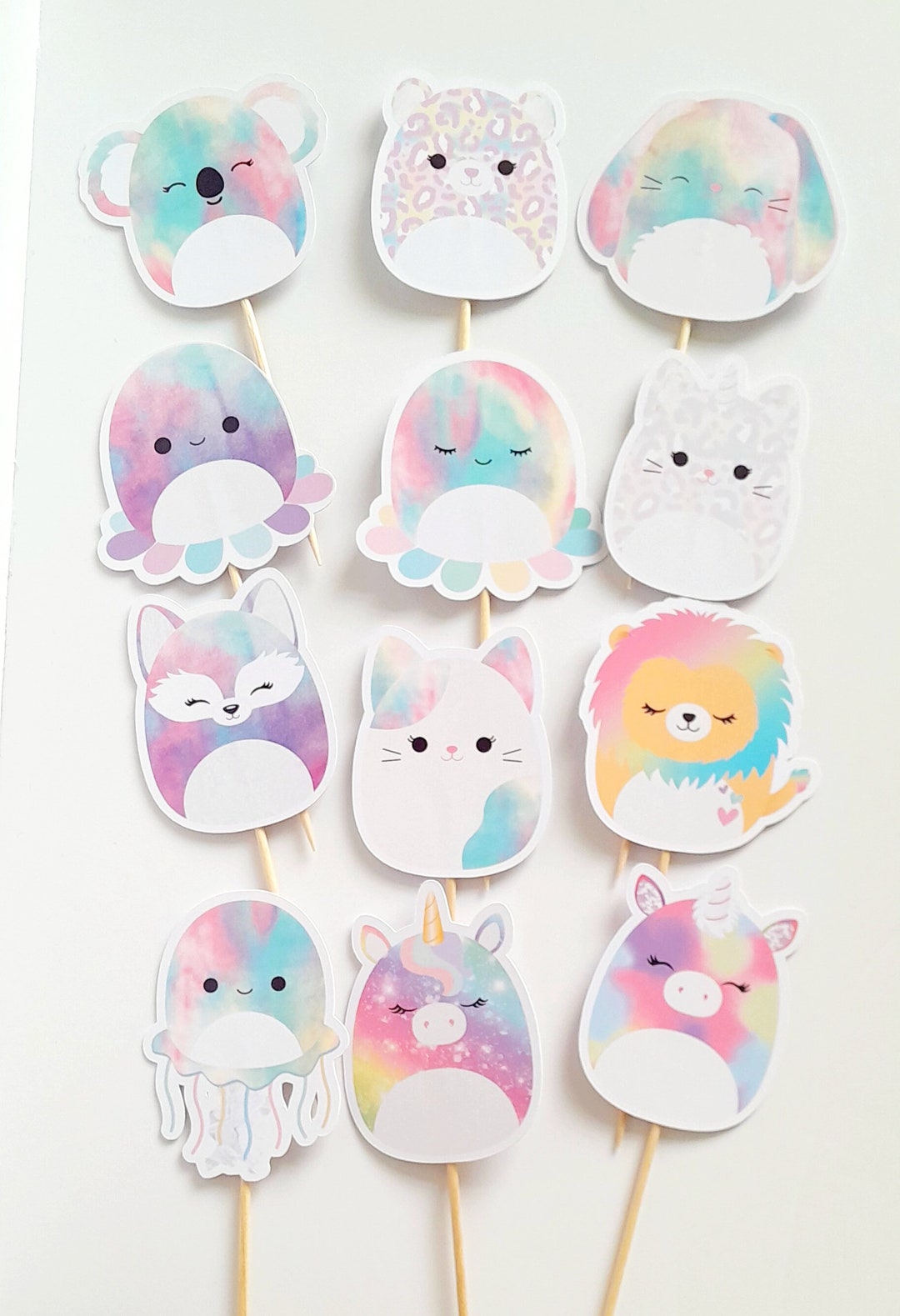 Squishmallow Cupcake Toppers Squishmallow Party Squishmallow Decor ...